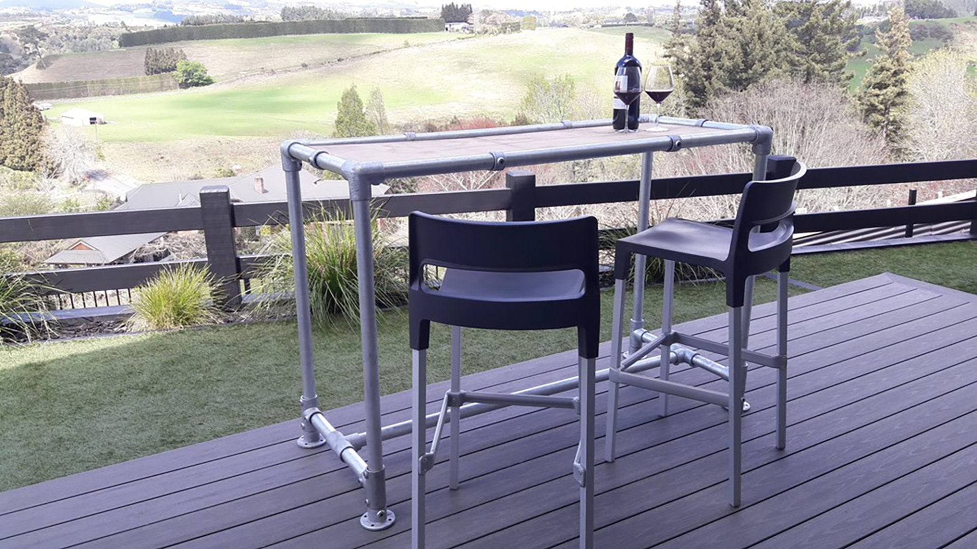 Create a Heavy & Durable Outdoor Custom Pipe Table - Galvanised, Powder ...